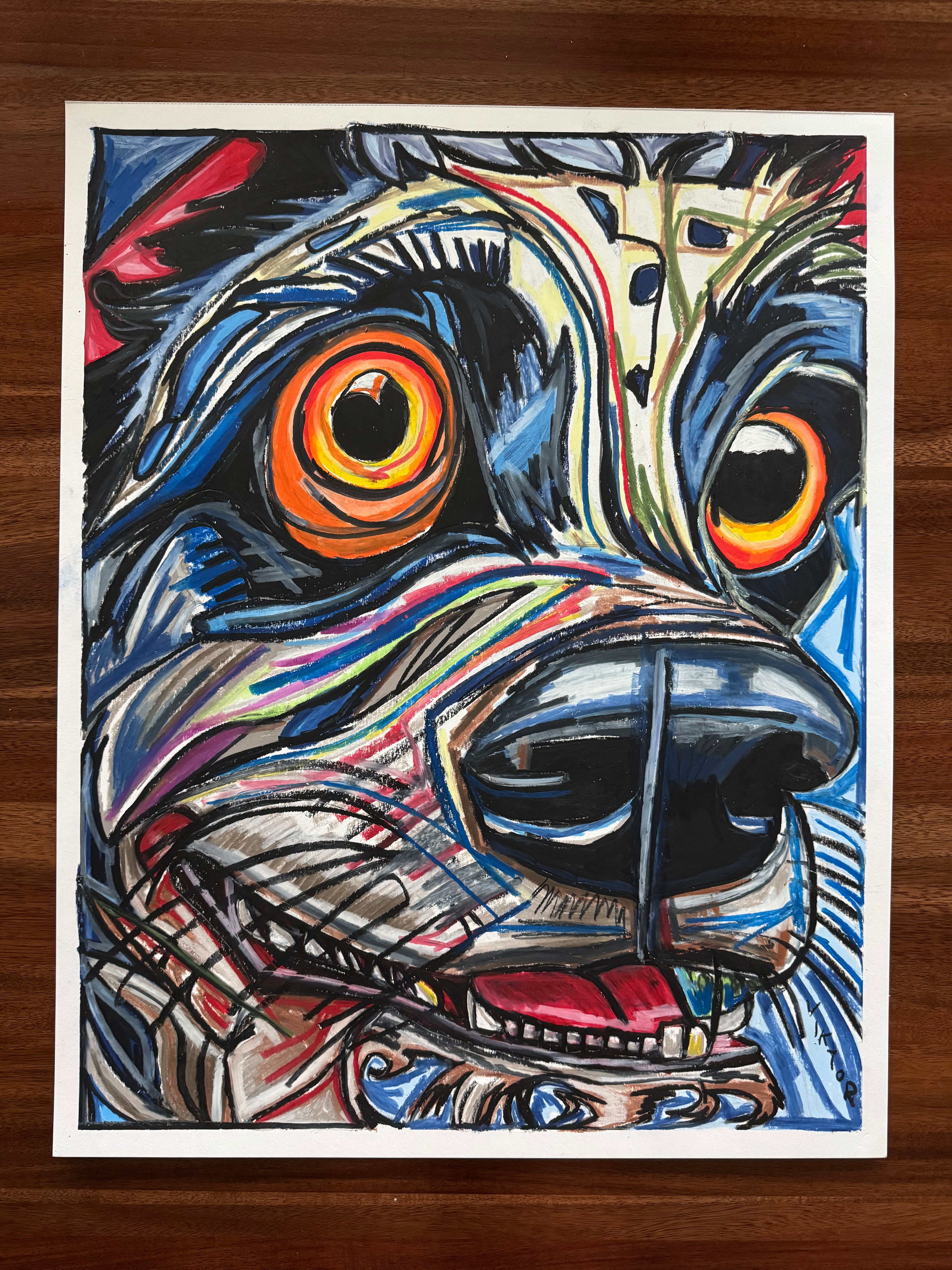 Capri - ORIGINAL OIL PASTEL ARTWORK - 19x24" – Vichy's Art