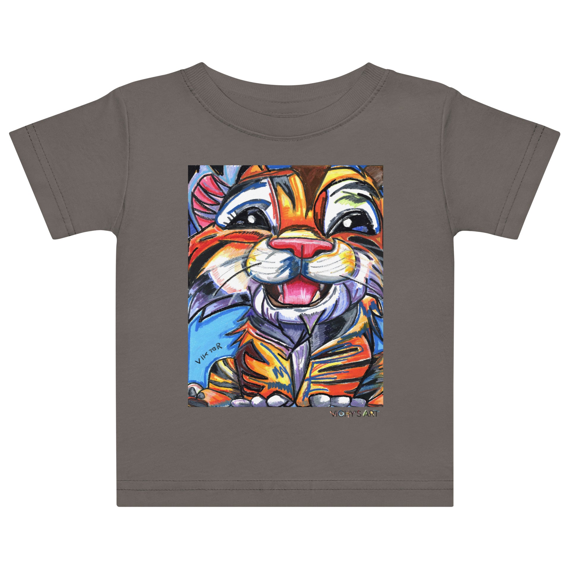 Stripy - Baby jersey t-shirt – Vichy's Art